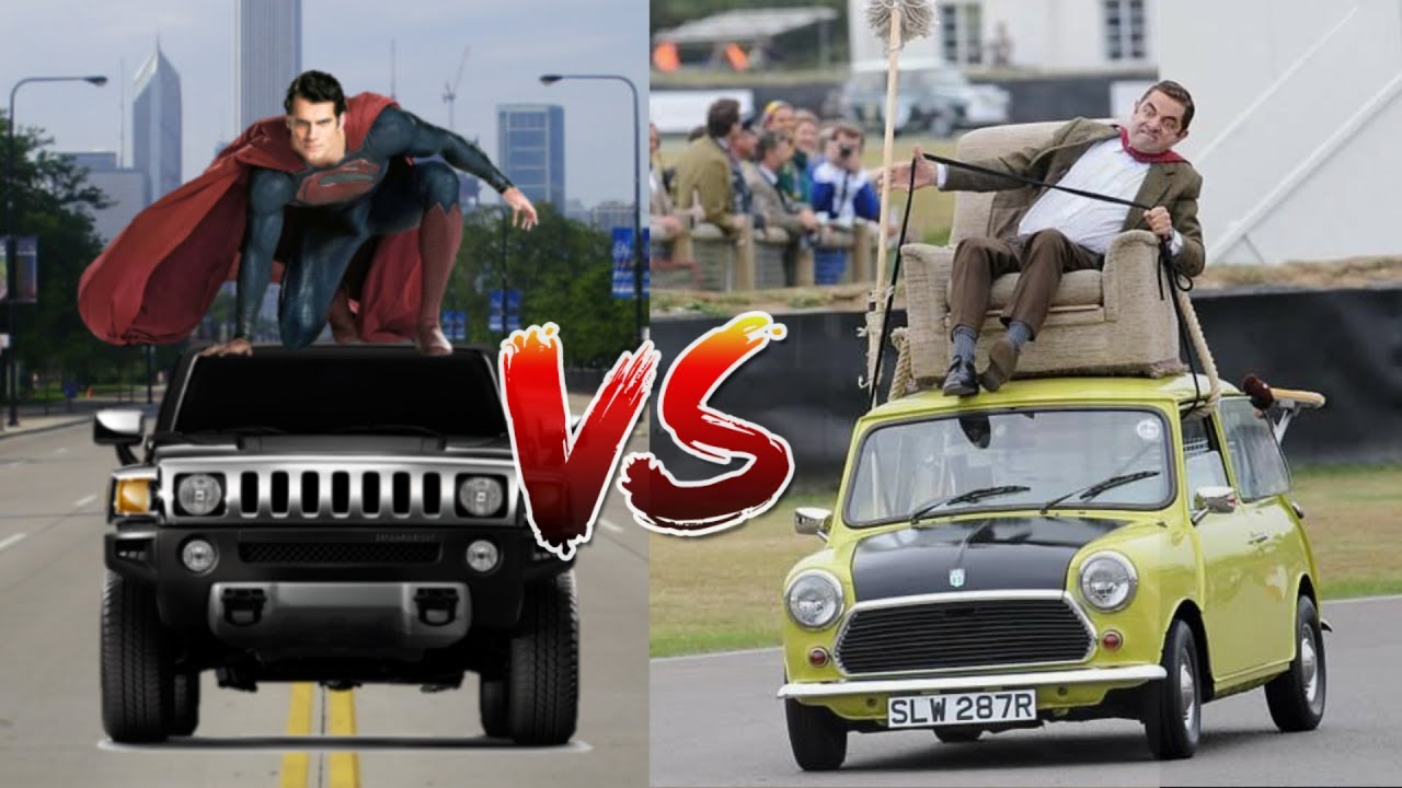 Superman Vs Mr. Bean Challenge - Competition between Comedy and Action ...