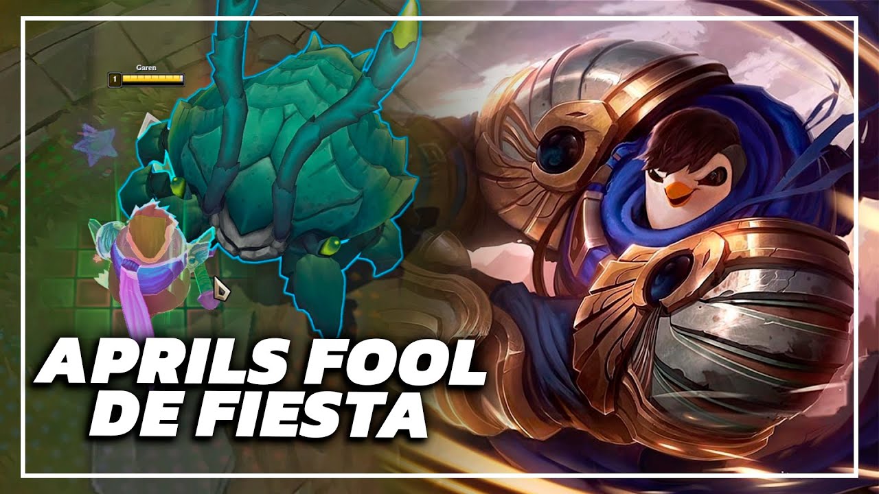 🔥¡La NUEVA skin de GAREN PENGU y FIESTA de APRILS FOOLS! 🎉| League of ...