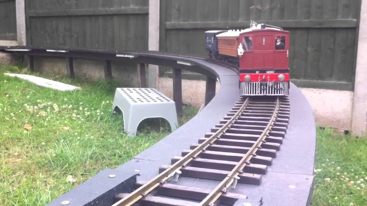 Y6 tram Wisbech & Upwell Gauge 3 garden raillway - YouTube