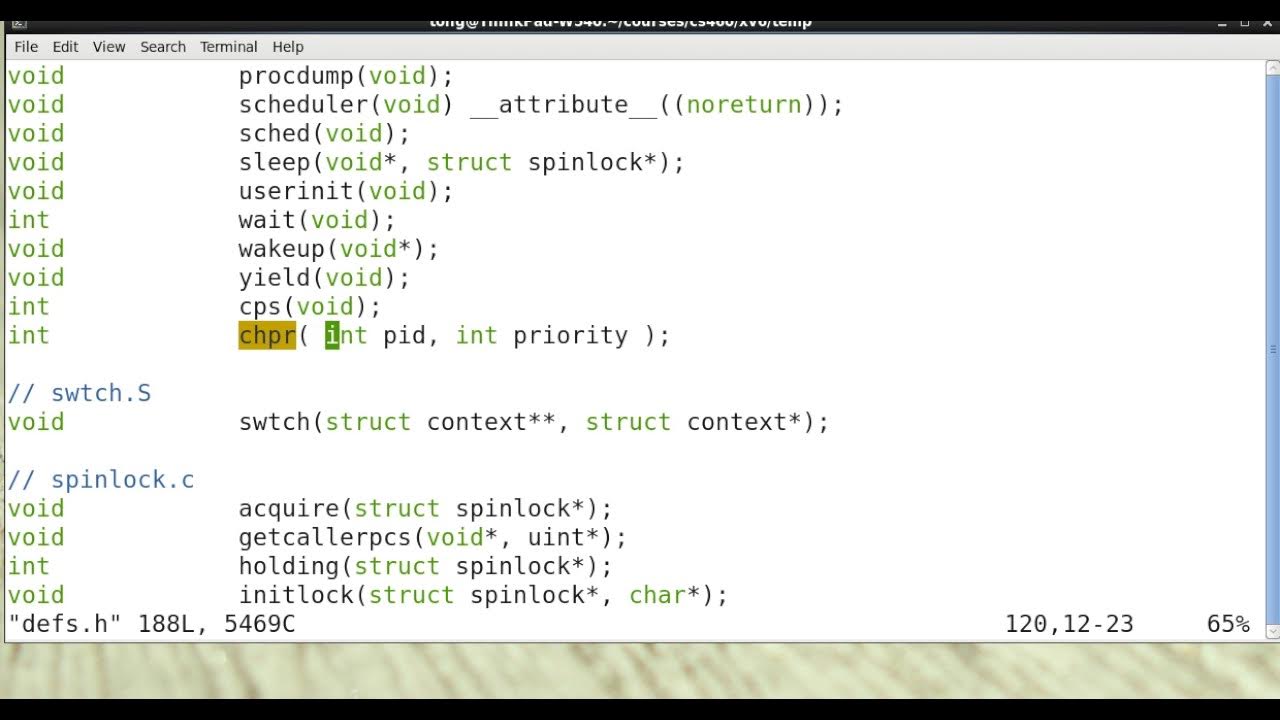 xv6 Adding and changing process priority - YouTube
