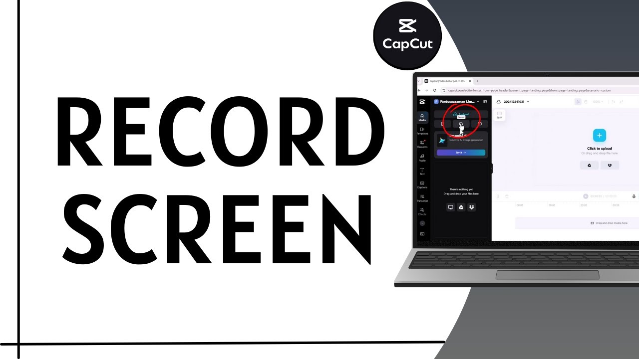 How To Record Screen Using CapCut 2025 | CapCut Screen Recorder ...