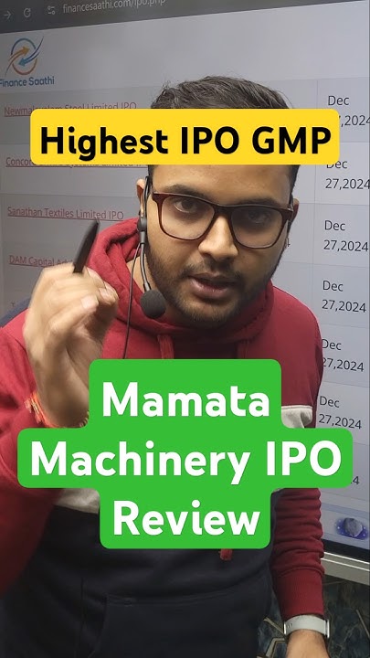Mamata Machinery IPO | Mamata Machinery IPO GMP Today | Mamata Machinery IPO Review #ipo #gmp # ...