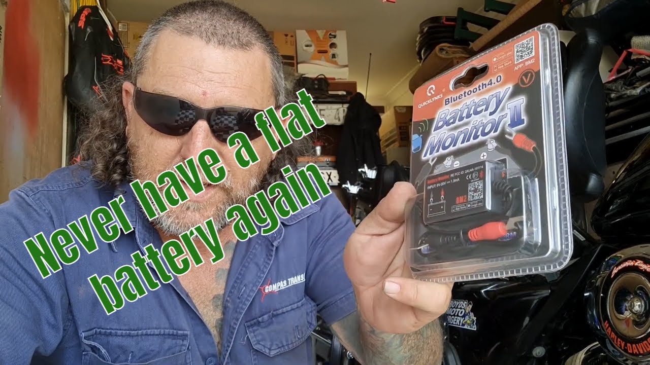 BEST , EASY Motorcycle battery monitor BM2 and inverter on a Harley ...