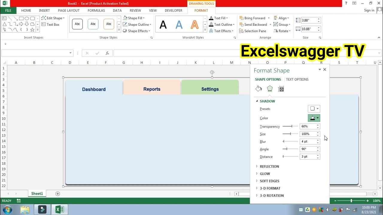 Learn How To Create Horizontal Tabs in Microsoft Excel VBA I Excel VBA - YouTube