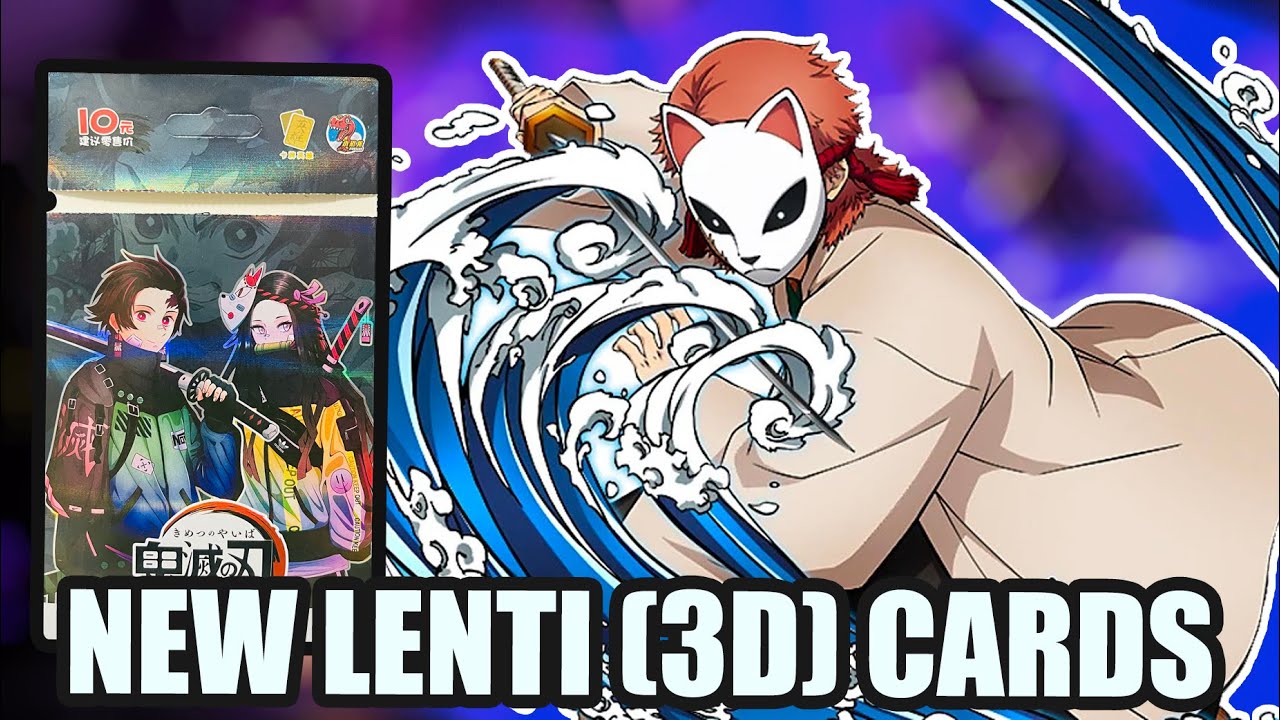 I PULLED LENTI (3D) CARDS AND IT'S AWESOME | DEMON SLAYER KIMETSU NO ...