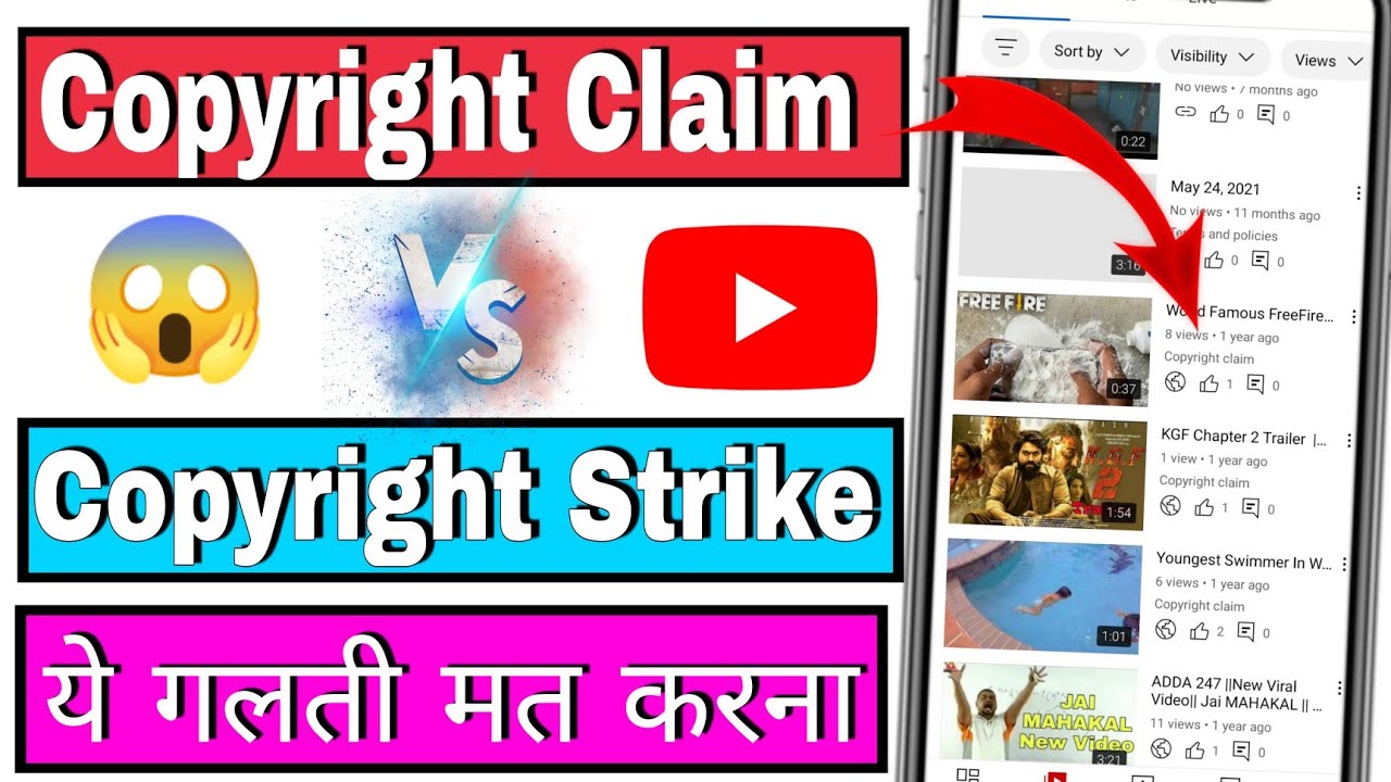 Copyright Claim Vs Copyright Strike | Difference Between Copyright ...