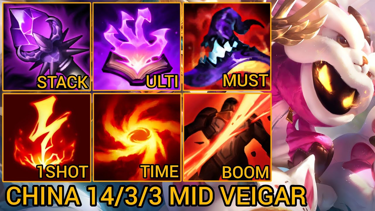 Veigar 14/3/3 S Rating Mid Lane - China Server Wild Rift High Elo Tier ...