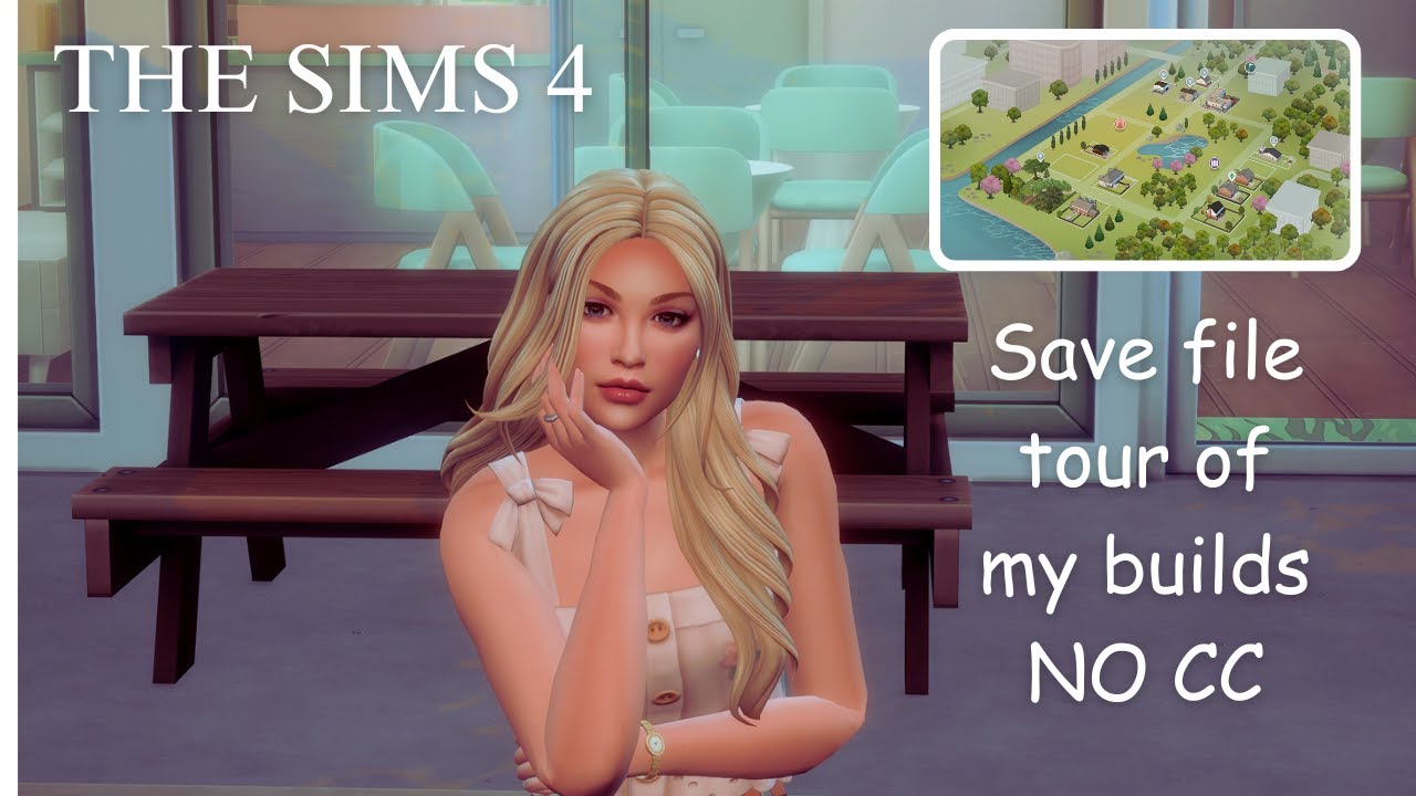 The Sims 4 |Newcrest Save File Tour |No CC |perfect for console players ...