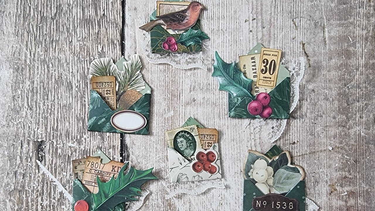 Journal Embellishment Ideas - Tiny Filled Envelopes - YouTube