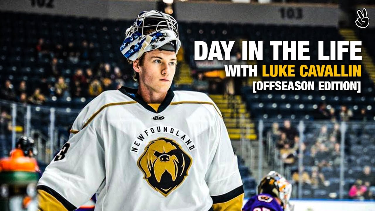 Day In The Life of a Professional Hockey Goalie with Luke Cavallin ...