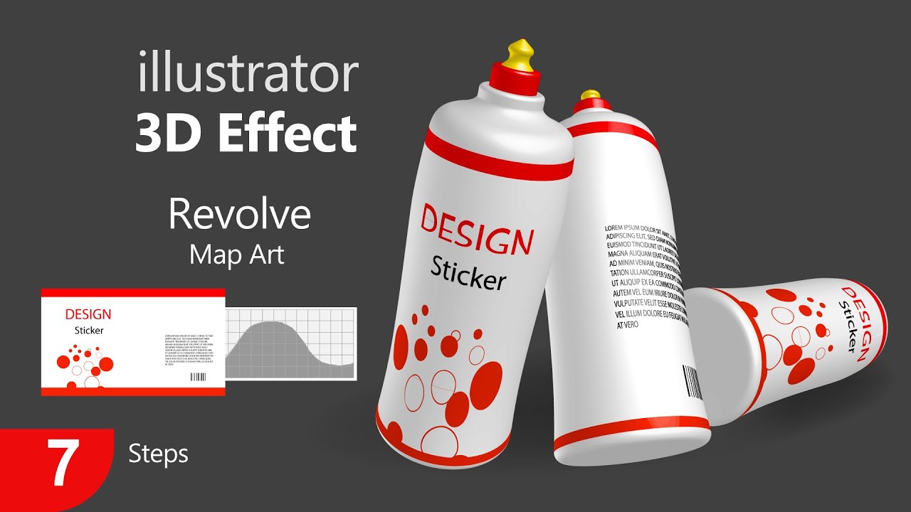 3d revolve illustrator-Lesson-7 - YouTube
