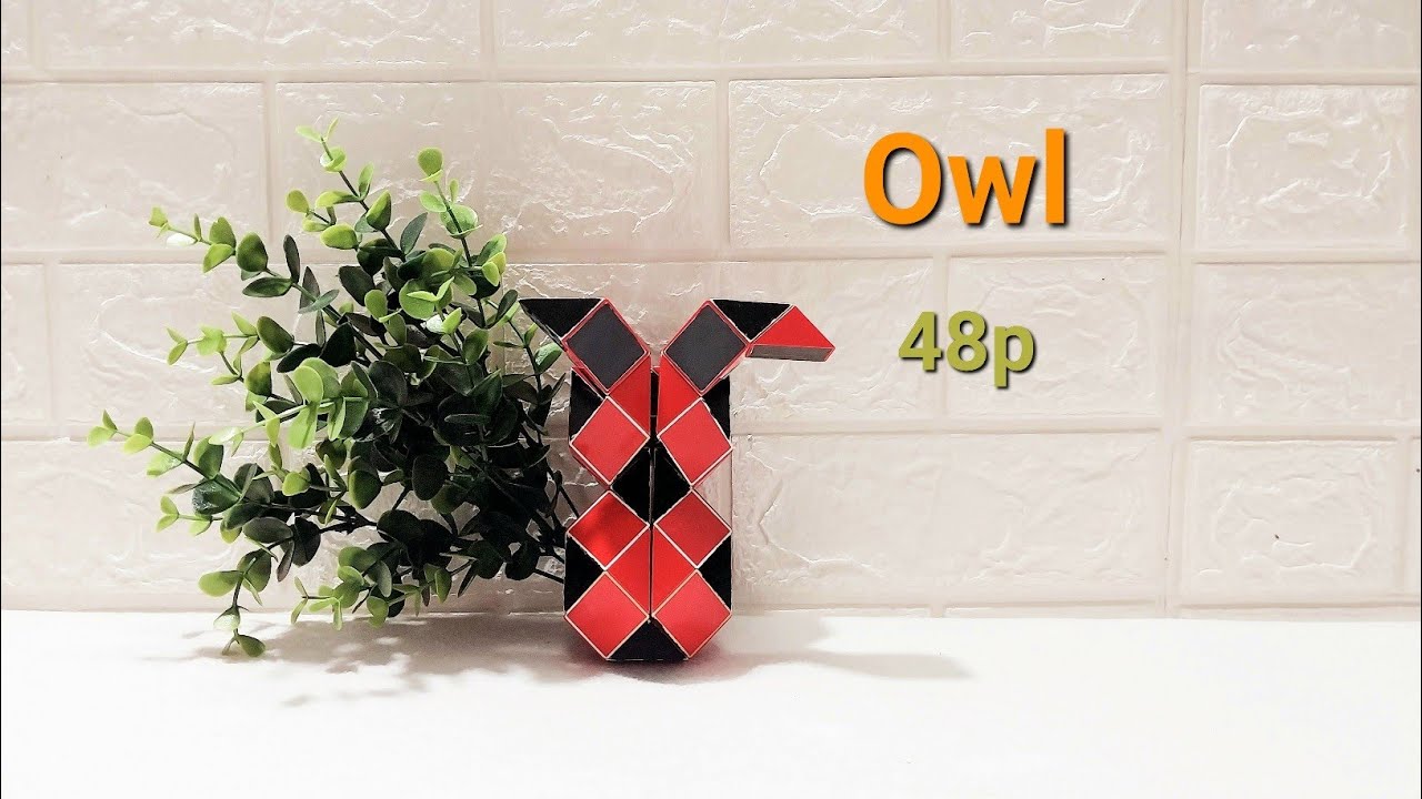 Magic Ruler or Rubik's Transformable Snake 48 Pieces - Owl - YouTube
