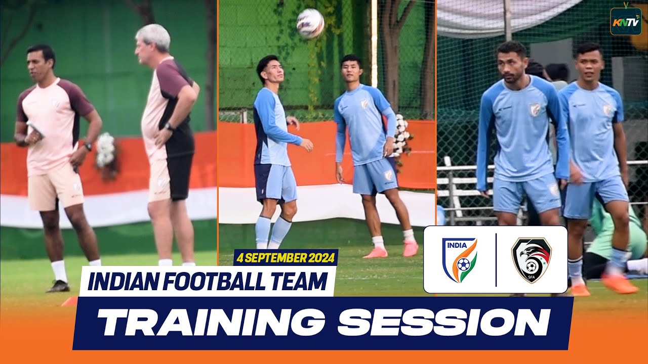 Indian Football Team Training Session under Manolo Márquez after ...