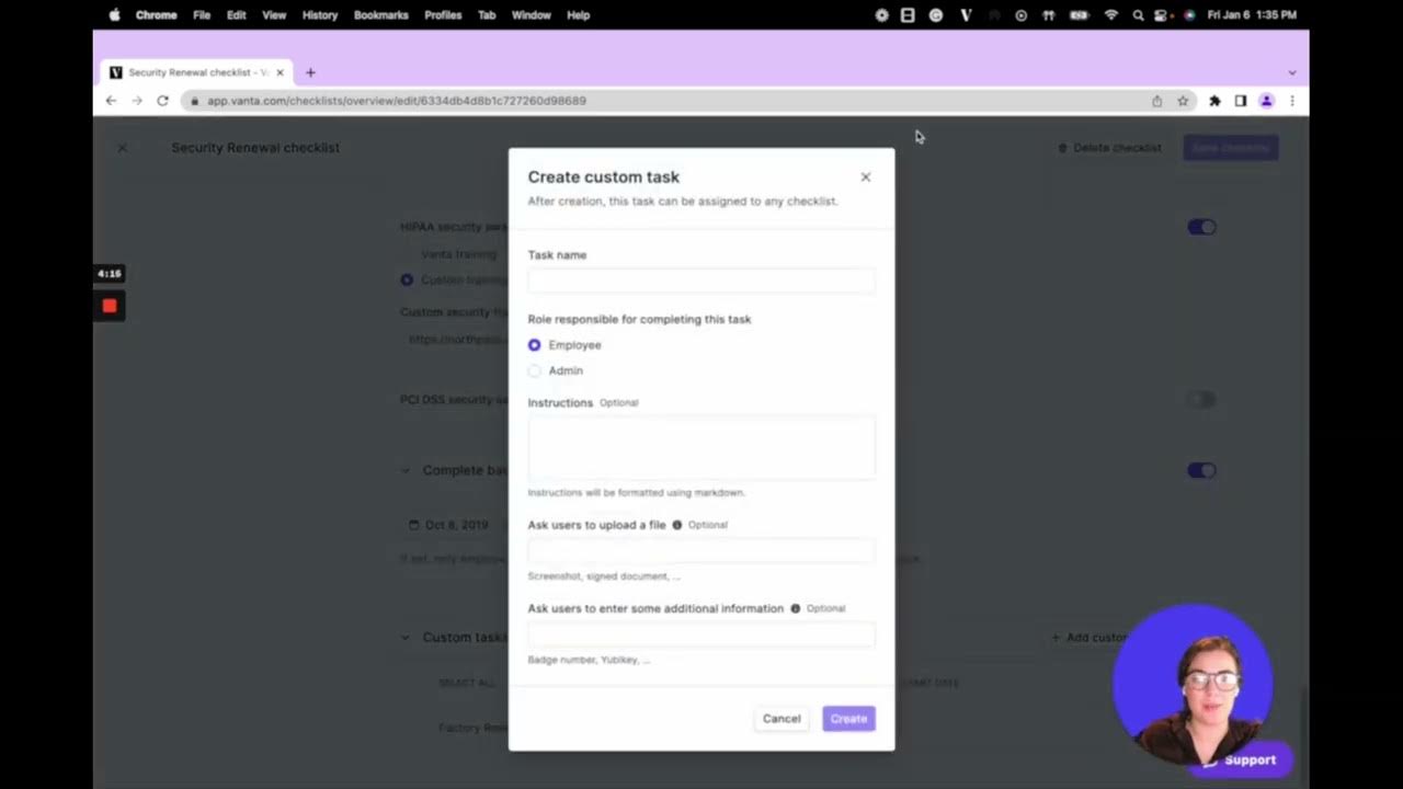 Adding Custom Tasks to Checklists - YouTube