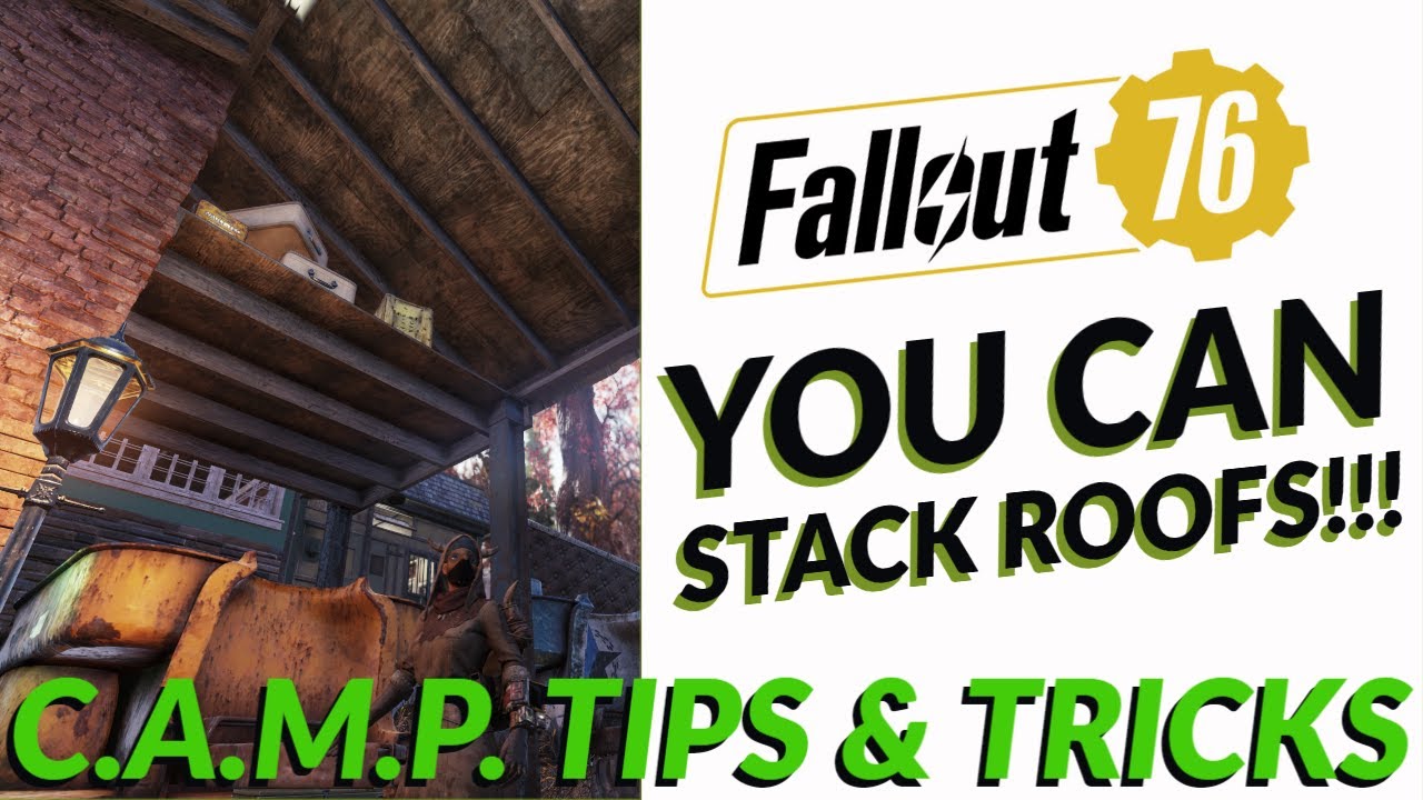 How To Stack Roof Pieces in Fallout 76 C.A.M.P. Tips & Tricks - YouTube