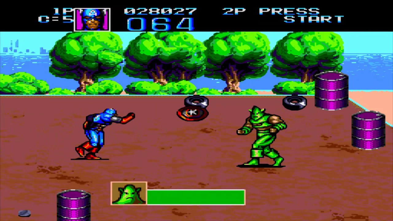 Captain America And The Avengers Mega Drive - YouTube