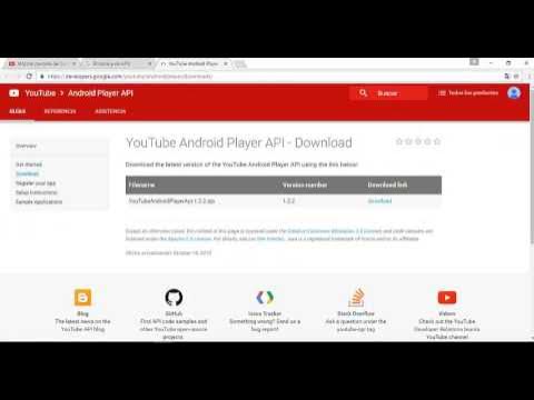 YouTube Android Player API in Android Studio - YouTube