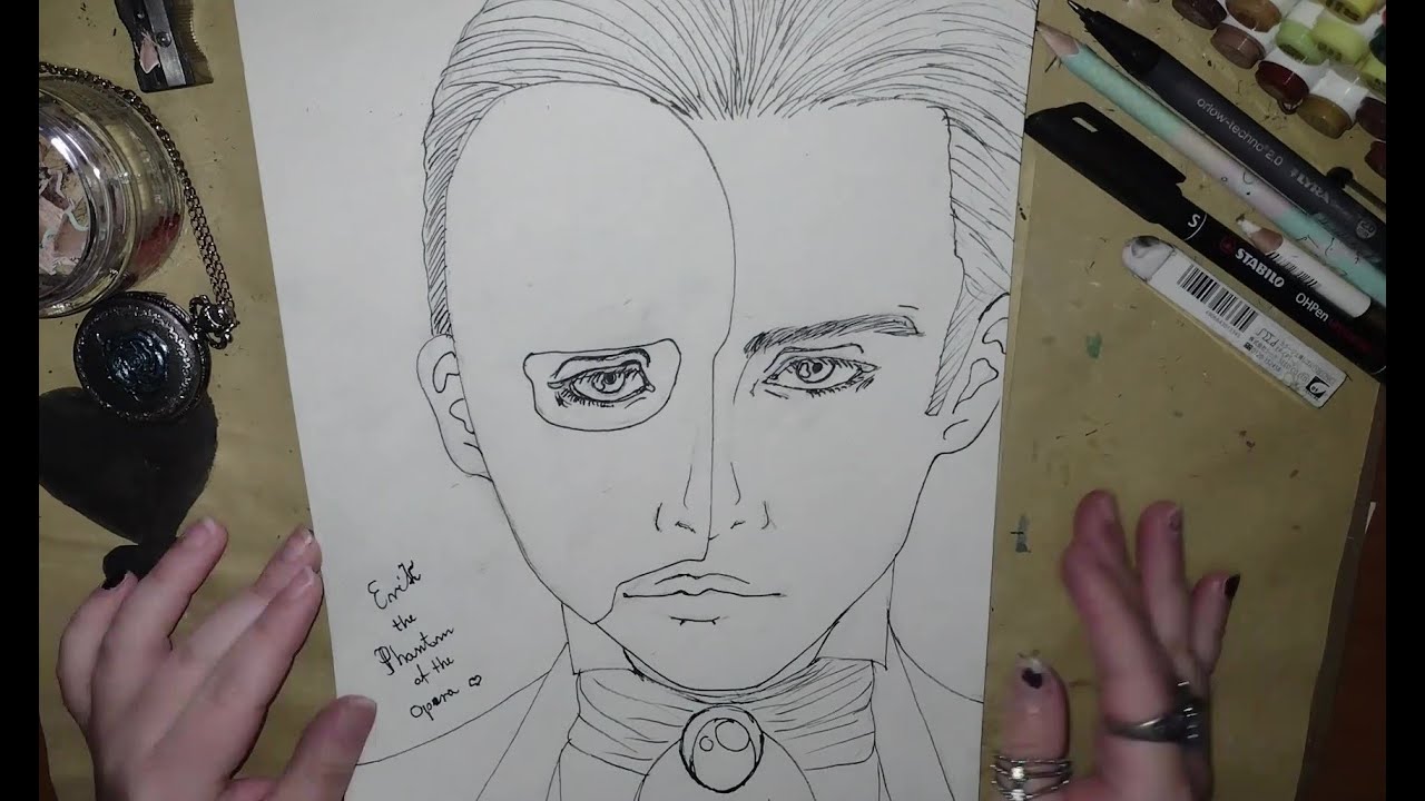 Drawing 204 Erik The Phantom of The Opera From The Phantom of The Opera ...