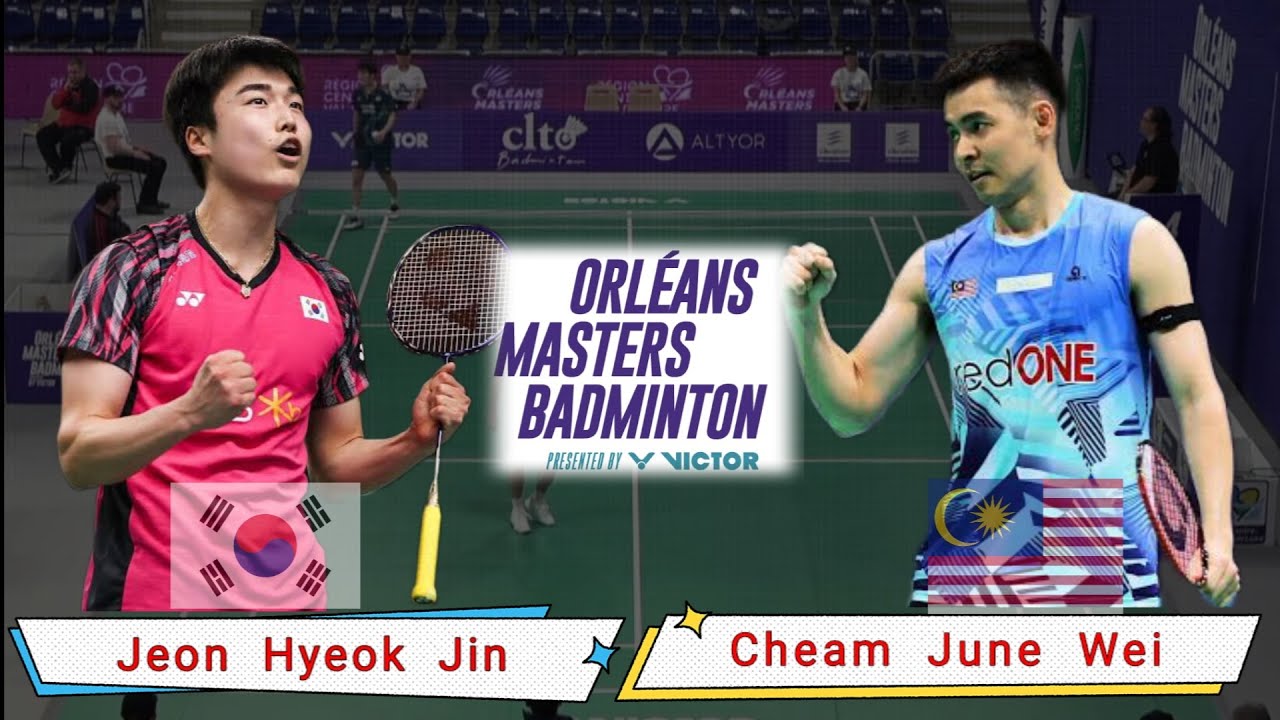 Match Highlights 🔴 Cheam June Wei (MAS) vs (KOR) Jeon Hyeok Jin ...