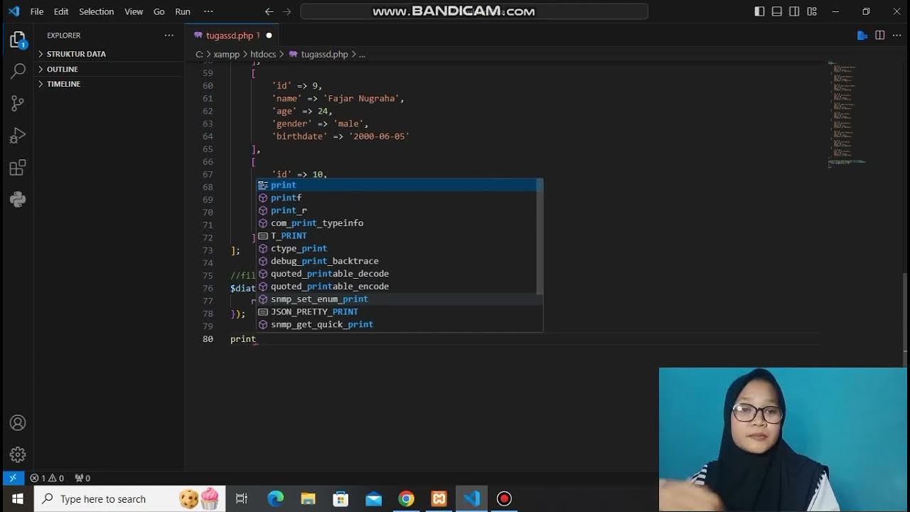 codingan mencari umur di atas 21 tahun - YouTube