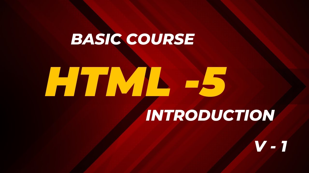 Html Introduction I Html Tutorial For Beginners Html Basic Course 4285