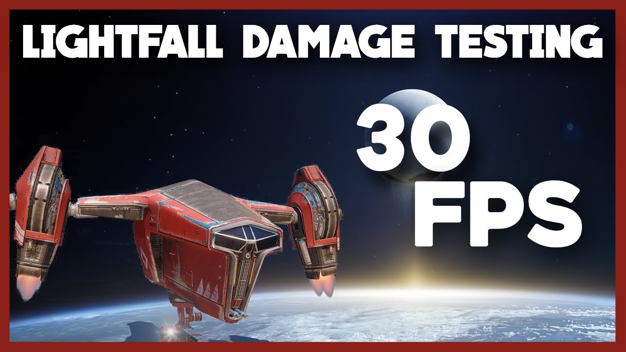 30 FPS Destiny 2 Lightfall Damage test - YouTube