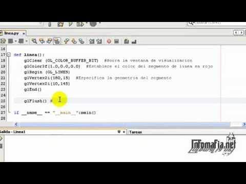 Python + OpenGL (PyOpenGL) Linea - YouTube