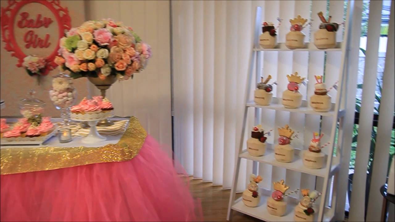 Thea's "Princess Tutu" Baby Shower - YouTube