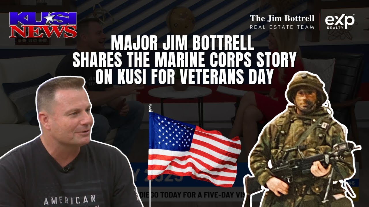 Major Jim Bottrell Shares His Marine Corps Story on KUSI for Veterans ...