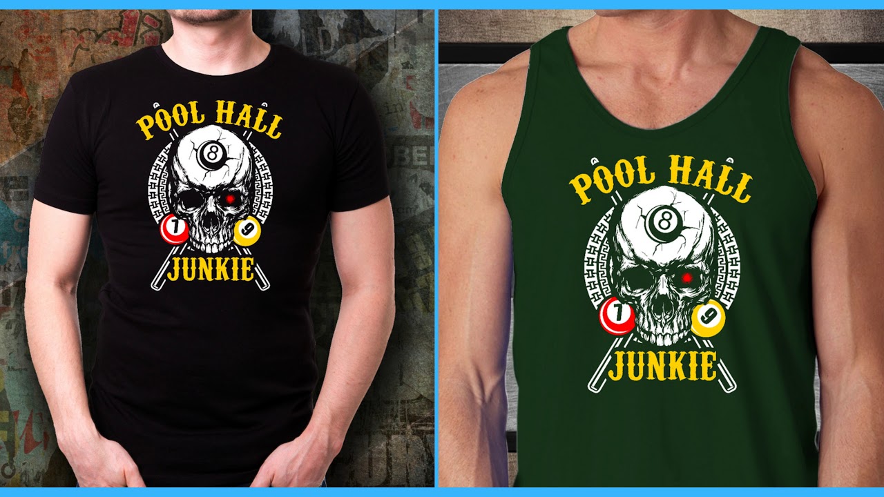 Pool Hall Junkie Shirts Hoodies and More! - YouTube