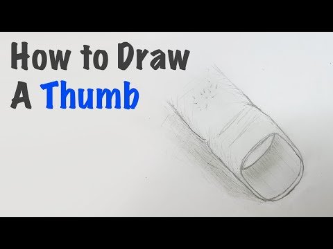 How to Draw a Thumb (step by step tutorial) - YouTube