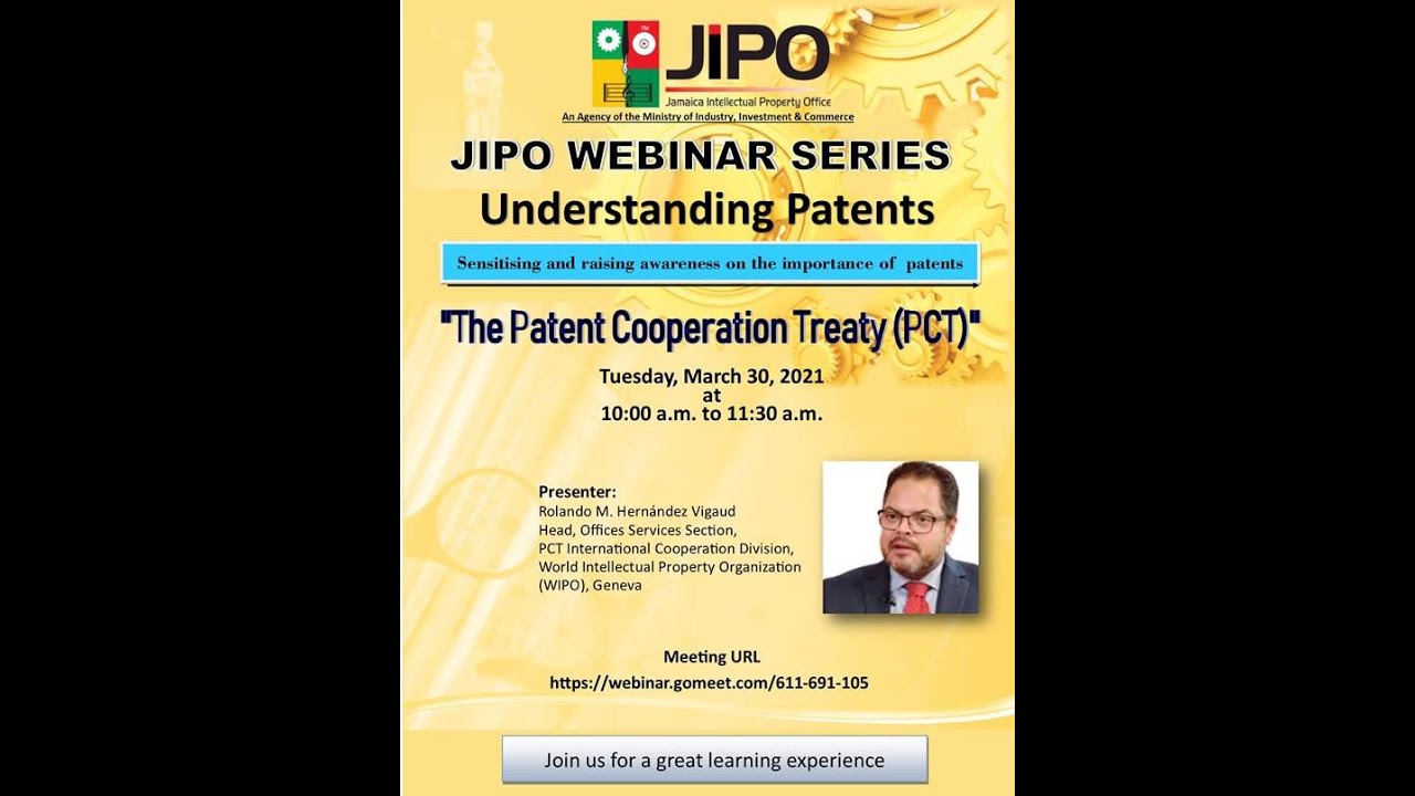JIPO Webinar Series - Patent Corporation Treaty (PCT) - YouTube