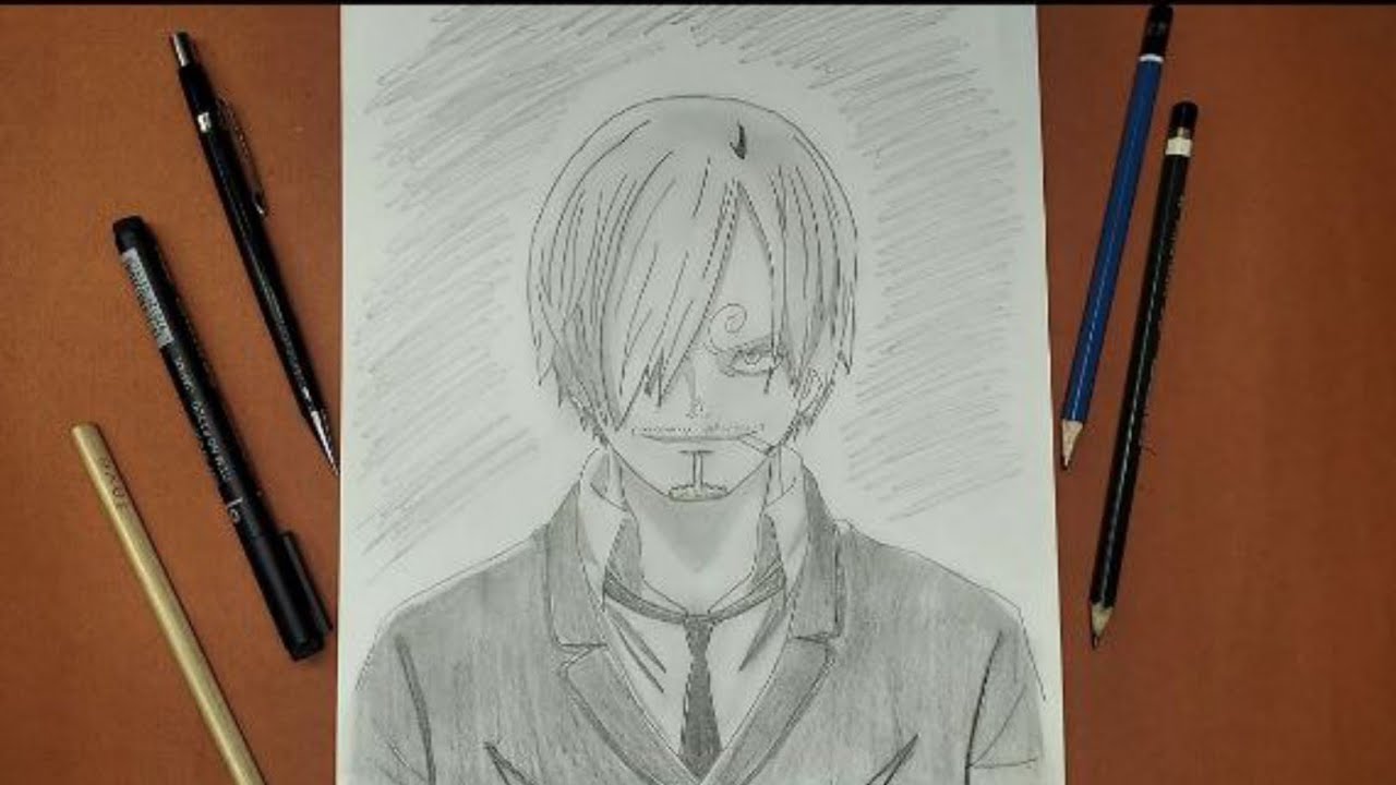 How to draw Sanji - One Piece step by step | Easy Anime Drawing - YouTube