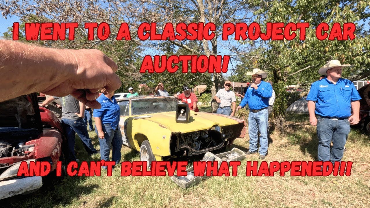 I went to a Private Collection of Classic Project Cars Auction! - YouTube