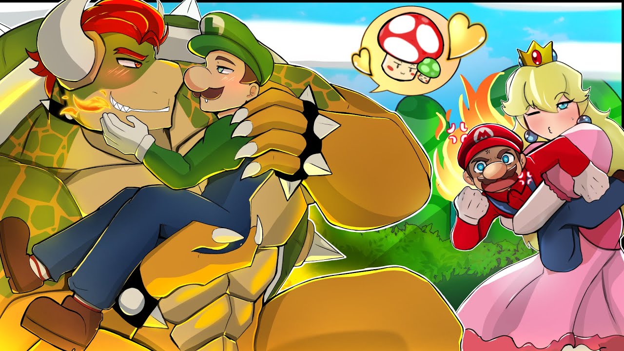 Mario Fights Luigi Bowser And Peaches Love Triangle Mario Comic Dub Youtube