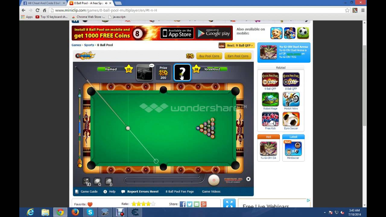 8 BALL POOL HACK TOOL 1000% WORKING.... - YouTube