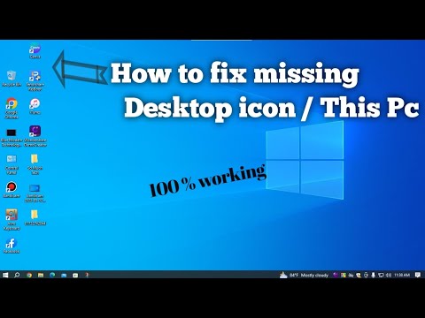 How to fix missing Desktop Icon / This Pc 🙂 - YouTube