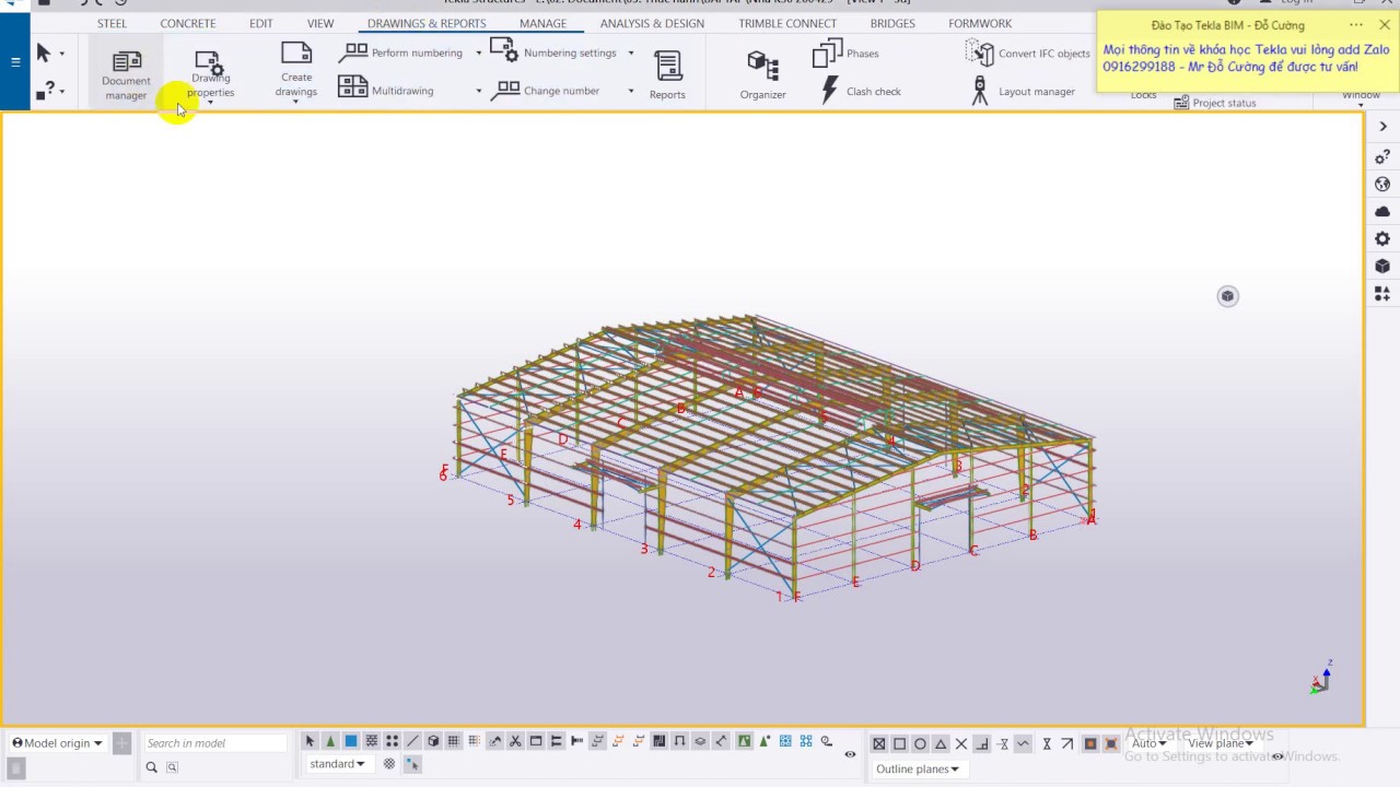 [Tekla Structures] Shortening Symbol in Assembly Drawing - YouTube