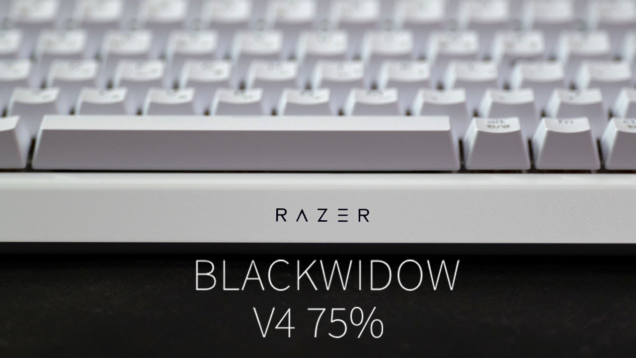 게이밍 키보드 레이저 블랙위도우 V4 75%(Gaming Keyboard RAZER BlackWidow V4 75%) - YouTube