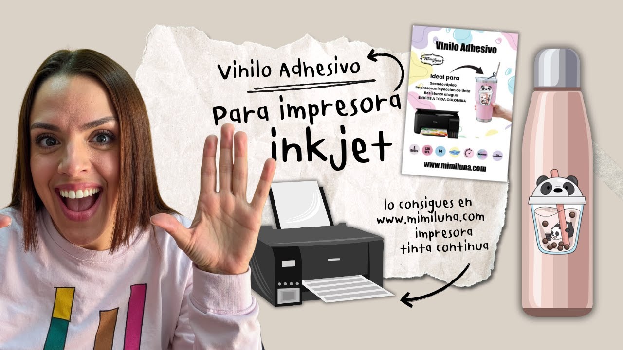 "¡Cómo Imprimir Vinilo en Impresora Inkjet! 🖨️💡 Descúbrelo Aquí" - YouTube