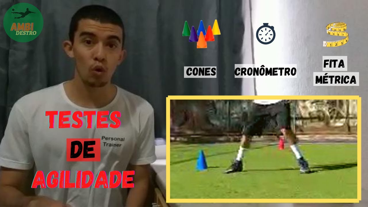 Treino de Futebol - Testes de Agilidade (teste "t", teste de Semo e ...