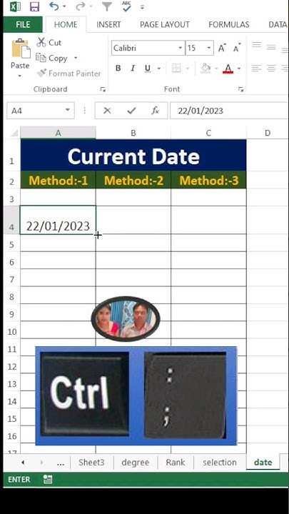 Current date keyboard shortcuts in excel #shorts #excelshortsvideo # ...