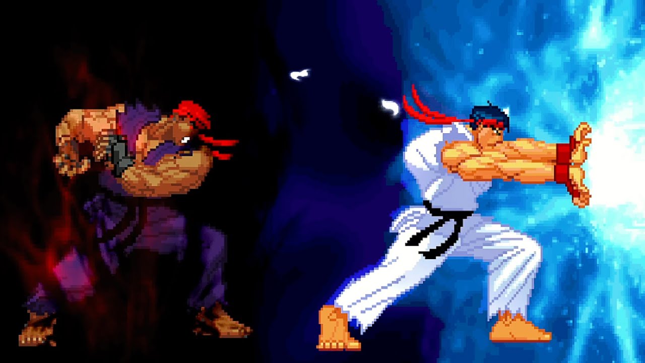 Shin Ryu vs Dark Ryu - Battle of Inner Demons - YouTube