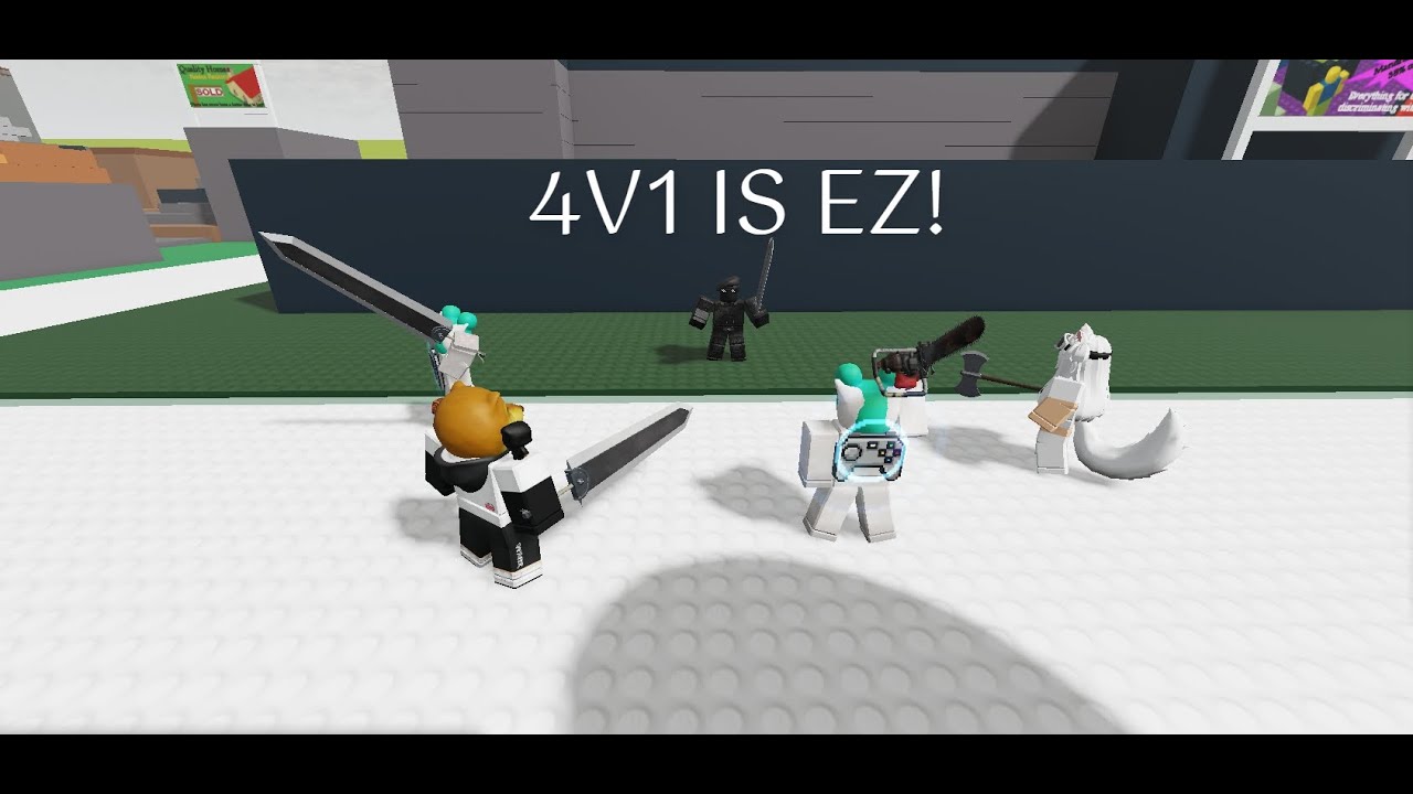 clapping a 4v1 | Combat Warriors - YouTube