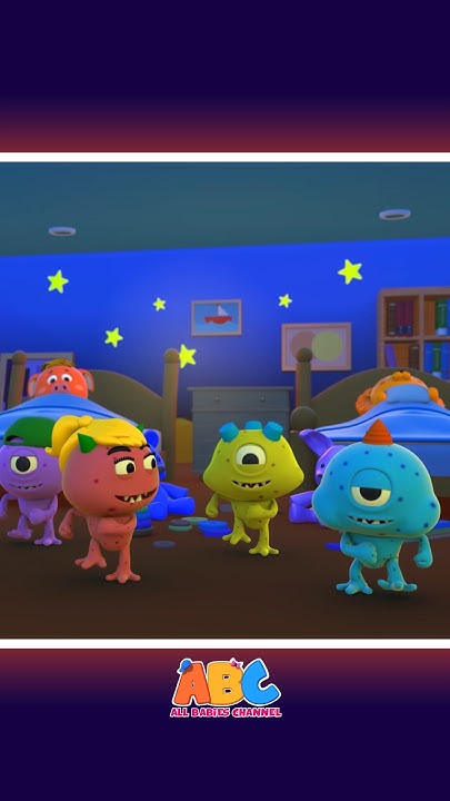 👻 Five Spooky Monsters Hiding Under the Bed! Halloween Song #shorts # ...