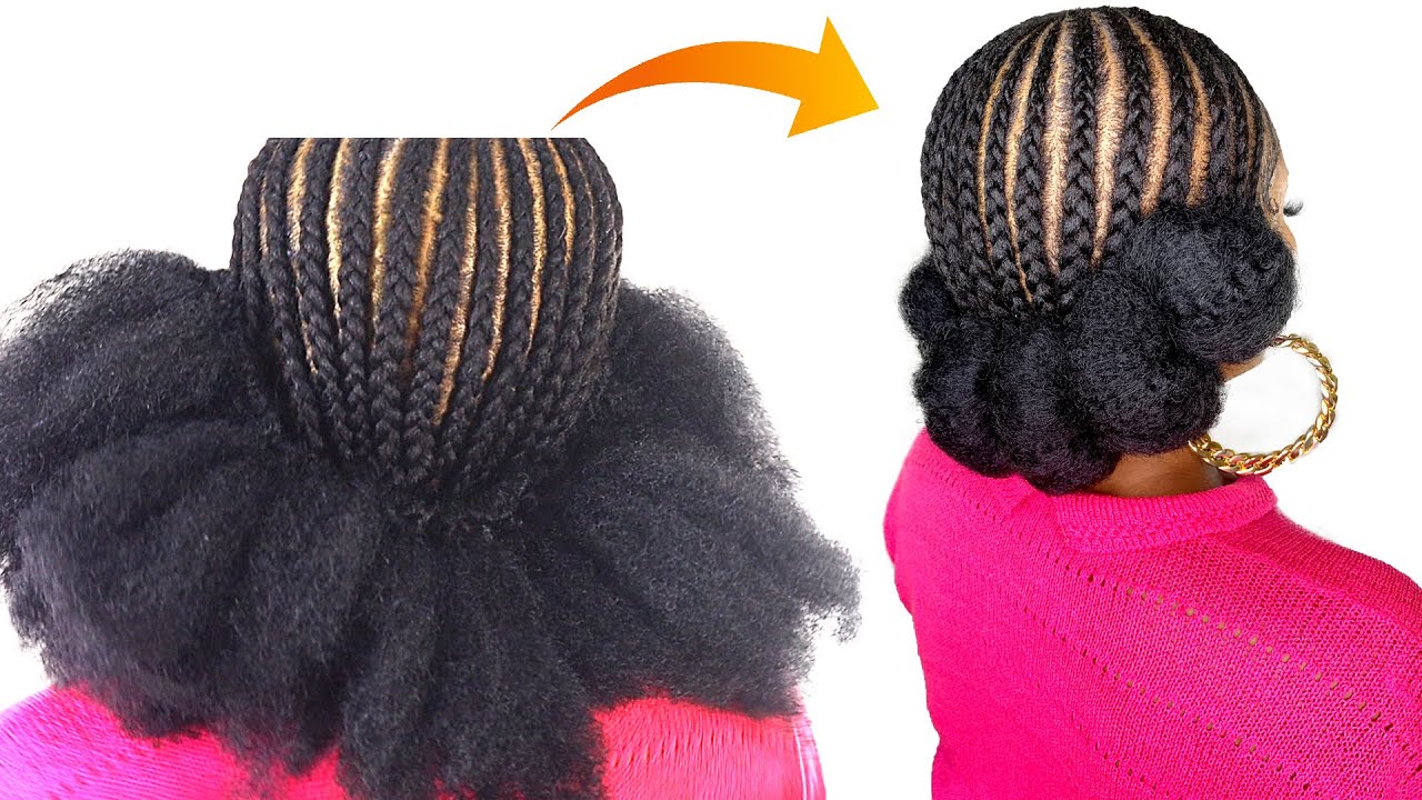 😱 MOST BEAUTIFUL TUCK AND ROLL NATURAL HAIRSTYLE | Protective Hairstyle ...