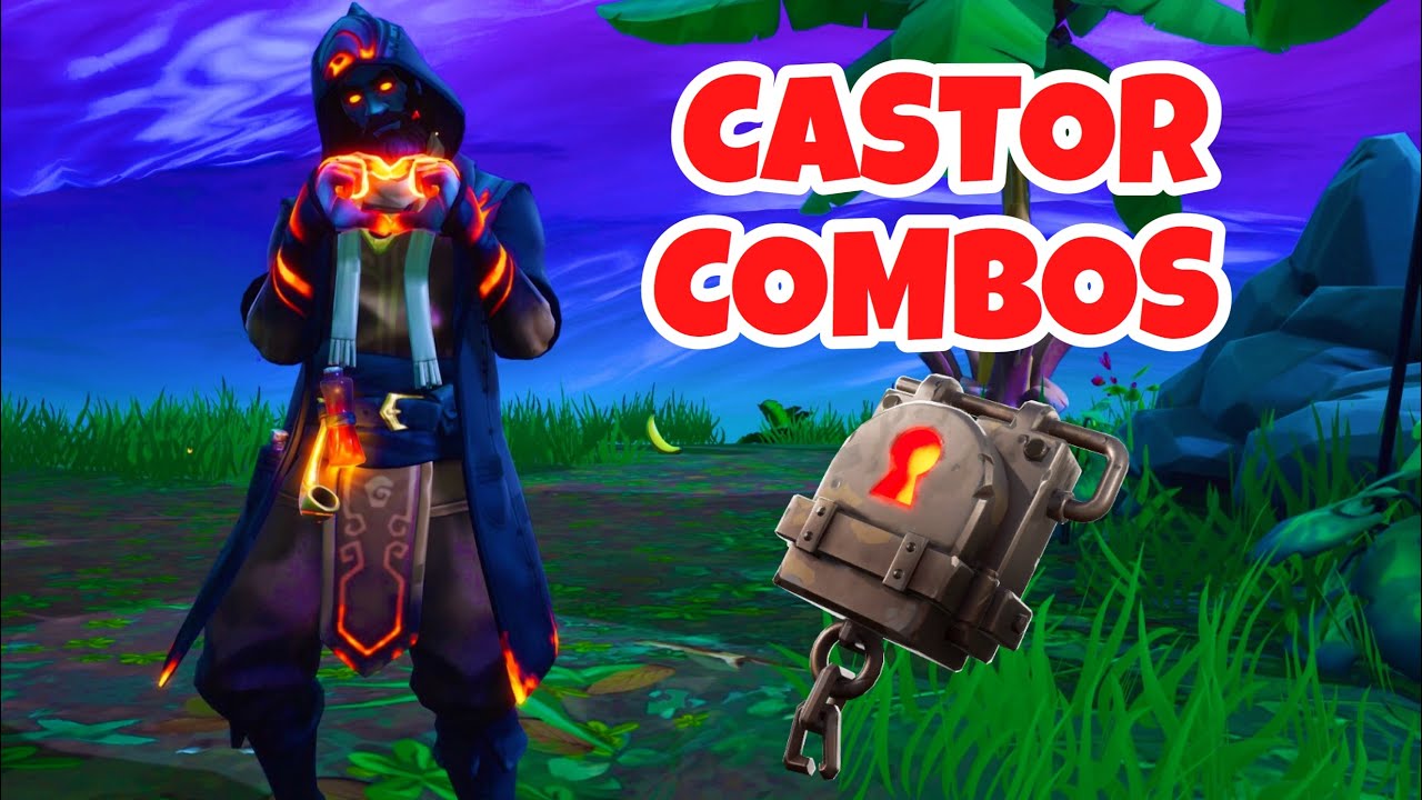 🎃NOVO ESTILO DA SKIN CASTOR MELHORES *COMBOS* TRYHARD SKIN DE HALLOWEEN ...
