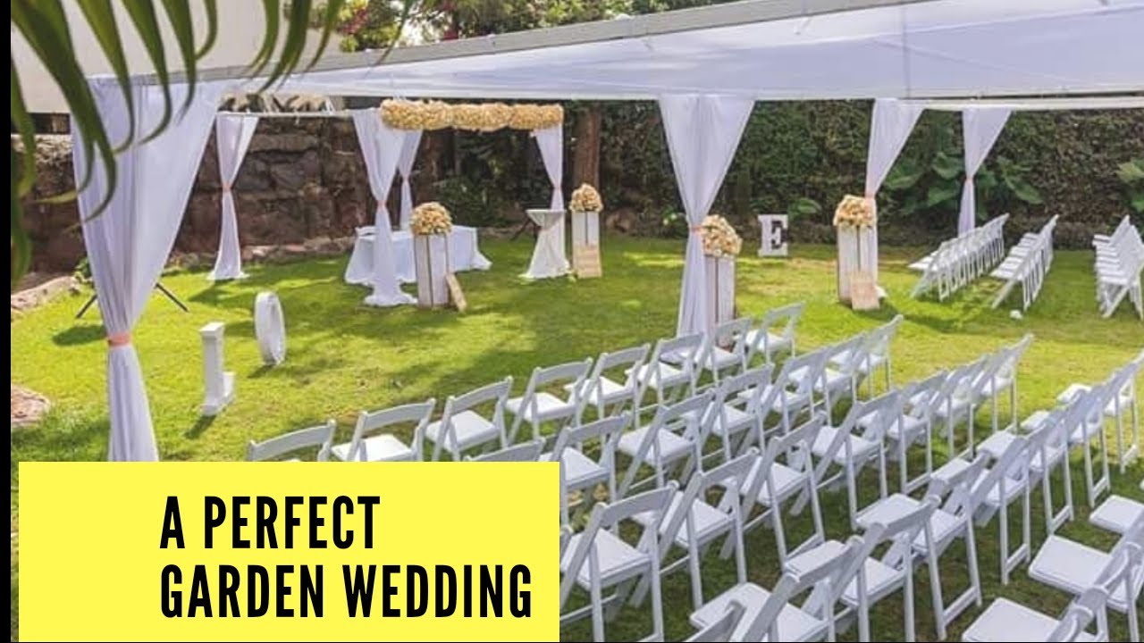 A beautiful Garden wedding Setup - All things Weddings & Events - YouTube