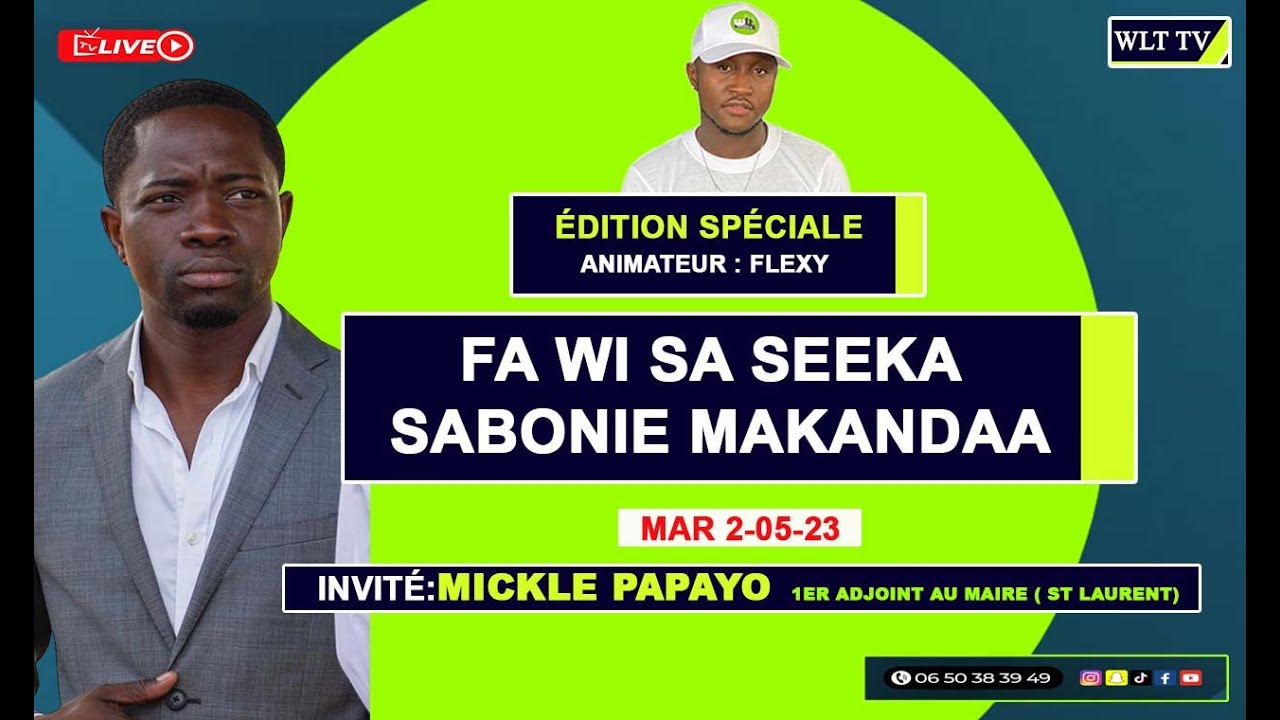 WLT TV LIVE «ÉDITION SPÉCIALE» Mickle PAPAYO - YouTube