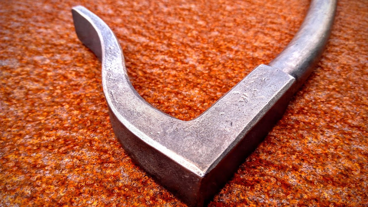Blacksmithing Making A Holdfast For The Anvil Forging A Hold Down